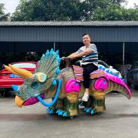 China Customized Robot Animatronic Realistic Walking Dinosaur Rides 2~20km/H for sale