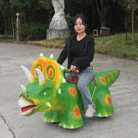 China Rechargeable Battery Coin Operated Cartoon Dinosaur Ride Toy For Amusement Park for sale