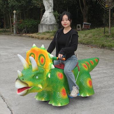 China Rechargeable Battery Coin Operated Cartoon Dinosaur Ride Toy For Amusement Park for sale