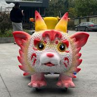 China Kid And Adult Walking Dinosaur Coin Operated Dragon Style Mechanical Model Perfect for Shopping Malls Museums and Festivals for sale