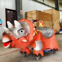 China Attractive Funny Kids Ride On Walking Dinosaur Scooter For Shopping Center Play House for sale