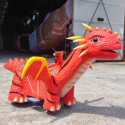 China Kids Attractive Mountable Dragon Dinosaur Electric Ride On Shopping Mall Playhouse for sale