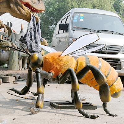 China Giant Size Animatronic Insects Honey Bee Animatronic Wasp Realistic Speciman Model for sale