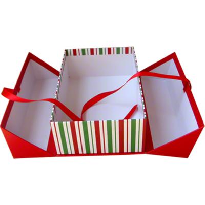 China Double Door Custom Apparel Boxes For Shoe CMYK Color Printing for sale