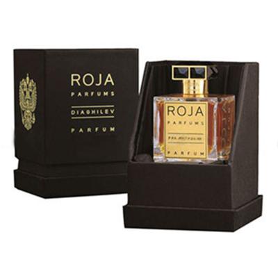 China Recycled Materials Perfume Packaging Box Black Matte Detachable Lid for sale