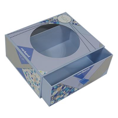 China Color Apparel Packaging Box Clothing Gift Box With Pvc Window for sale