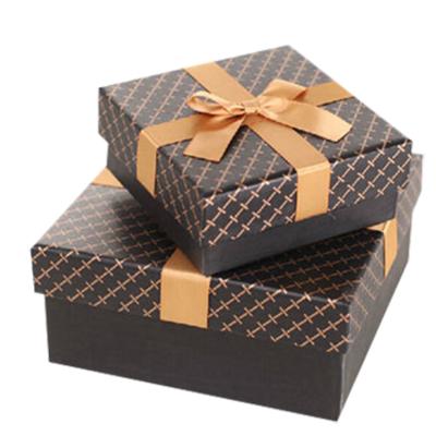 China Lid And Base Apparel Packaging Box With Ribbon CMYK / Pantone for sale