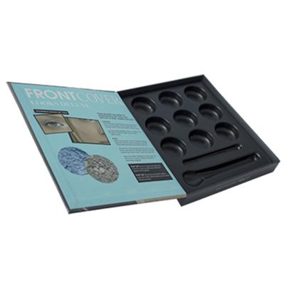 China Flap Lid Cosmetic Gift Box Packaging For Makeup Brush And Eye Shadow for sale