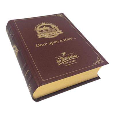 China OEM Book Style Gift Box Gold Foil Logo For Food Gift Packaging for sale