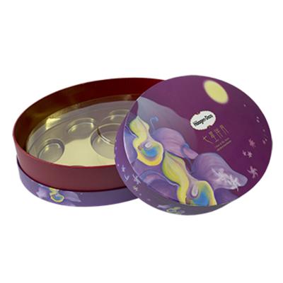 China Ellipse Food Packaging Gift Boxes Two Peice For Mooncake for sale