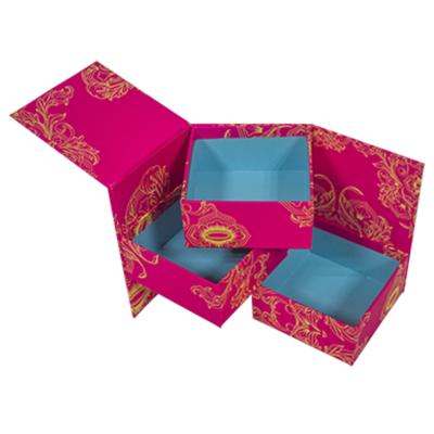 China Rotatable Craft Rigid Food Gift Box Packaging CMYK Color Printing for sale