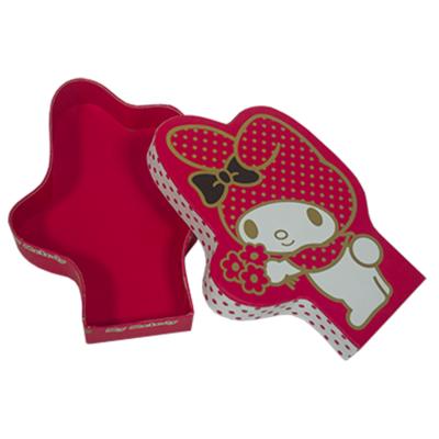 China Irregular Graphic Small Toy Packaging Boxes 4C Printing Top And Base Cover for sale