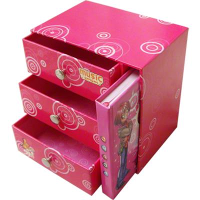 China Multi Layer Stationery Packaging Boxes Pull Out Gift Boxes With Sliding Buttons for sale