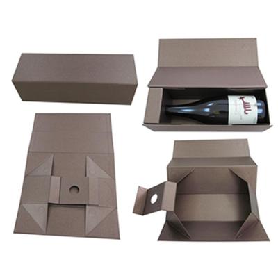 China Collapsible / Foldable Paper Gift Box C1S Paper Wine Boxes for sale