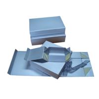 China Recyclable Foldable Paper Box flat fold rigid box For Wine Packaging for sale