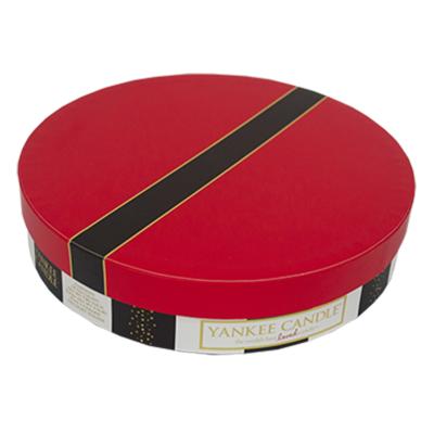 China Custom Silk Screen Printing Paper Cans Packaging With Flat Edge for sale