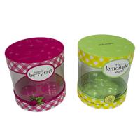 China Flat Edge Paper Cans Packaging Custom PET Tube Packaging Box for sale