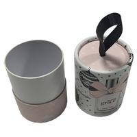 China FSC Cylinder Cardboard Box Round Cardboard Gift Box With Ribbon for sale