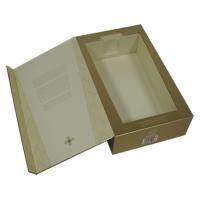 China Matte Gold Paper Luxury Wine Gift Box Flap Design Magnetic Closure for sale