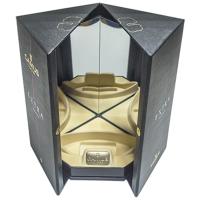 China Luxury Black Matte Folio Rigid Paper Box Single Bottle Box For Wine XO Whisky for sale