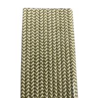 China Multi Color Caliber Striped Paper Straws CMYK Pantone Printing for sale