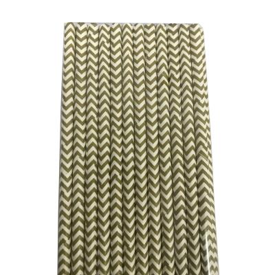 China Multi Color Caliber Striped Paper Straws CMYK Pantone Printing for sale