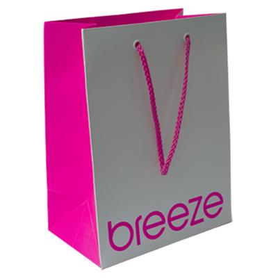 China CMYK Custom Printed Eco Friendly Bags With Embedded Cotton Handle for sale