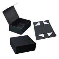 China Black matte  Paper Folding Box Rigid Foldable Boxes ISO 9001 for sale