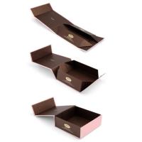 China Velcro Foldable Paper Box Flat Shipping Gift Box For Garment Packaging for sale