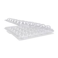 China Custom 4 8 15 30 Holes Truffle Chocolate Clear Plastic Box for sale