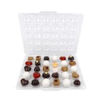 China Custom 4 8 15 30 Holes Truffle Chocolate Clear Plastic Box for sale