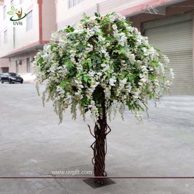 China Artificial Wisteria Blossom Tree 8ft High UVG CHR047 Indoor Wedding Decoration for sale