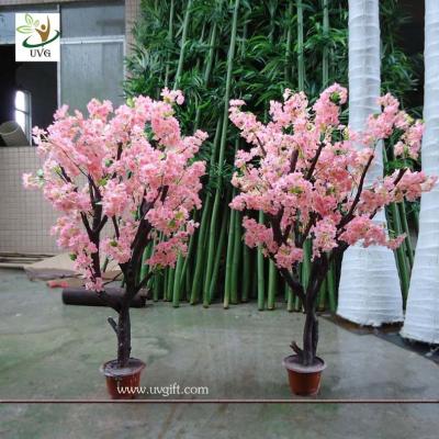 China Artificial Bonsai Tree Pink Cherry Blossom 60cm UVG CHR043 Home Garden Decoration for sale