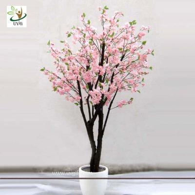 China 5ft Artificial Cherry Flower Bonsai Tree UVG CHR056 Wedding Centerpiece for sale