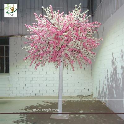 China UVG 10ft White Pink Artificial Peach Branch Tree for Wedding Landscape Decoration for sale
