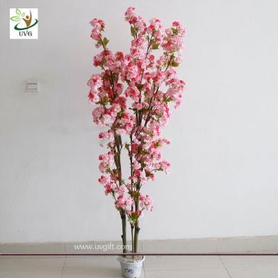 China UVG CHR090 3ft Pink Cherry Flower Wedding Tree Table Centerpiece Indoor Decoration for sale