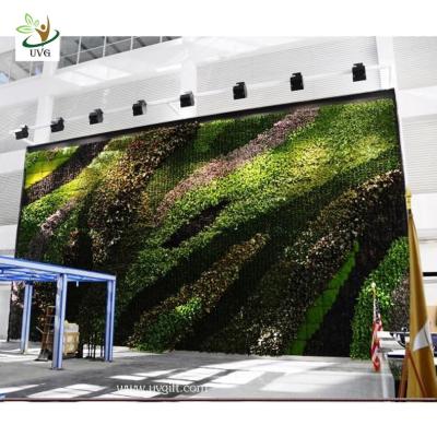 China UVG Vertical Garden Wall Artificial Plants Indoor Outdoor Decorative Living Wall 50x50cm for sale