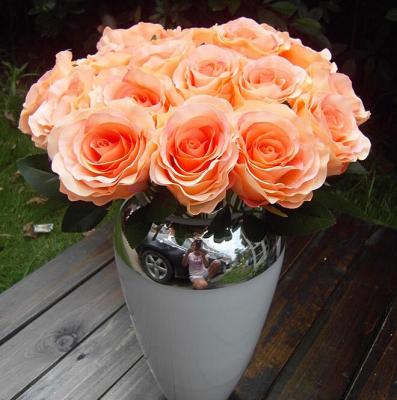 China UVG Artificial Velvet Rose Flower 60cm Table Centerpiece Wedding Indoor Decoration for sale