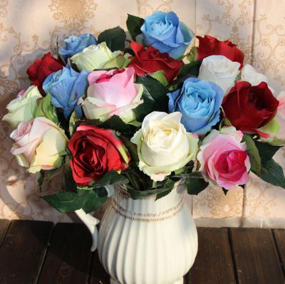 China Wholesale Real Touch UVG Decoration Rose Flowers Table Centerpiece 12 Stems for sale