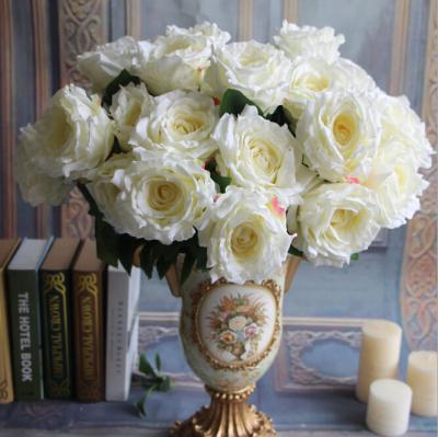 China UVG FLRS56 Artificial Rose Single Stem Fake Flower Wedding Favor 56cm for sale
