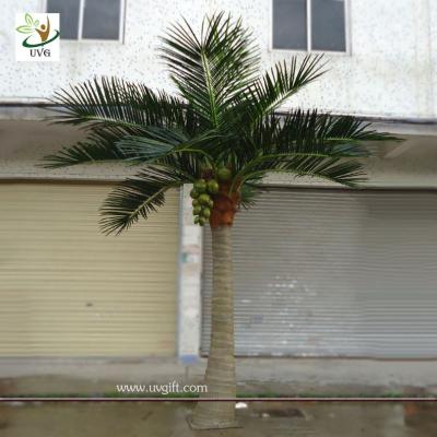 China 16ft Artificial Palm Tree Outdoor UVG PTR002 Silk Leaves Garden Landscaping for sale