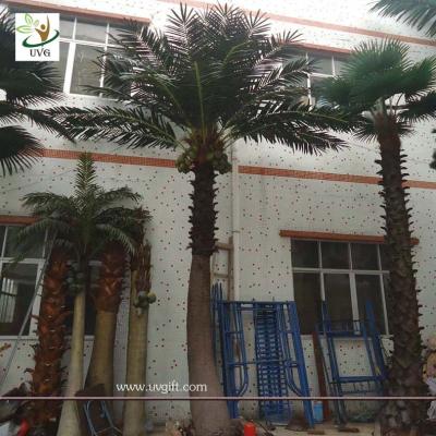 China UVG 20ft Decorative Artificial Palm Tree UV Resistant Leaves for Hotel Landscape for sale