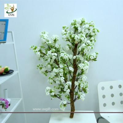 China UVG White decorative tree branch with artificial cherry flower for wedding decoration for sale