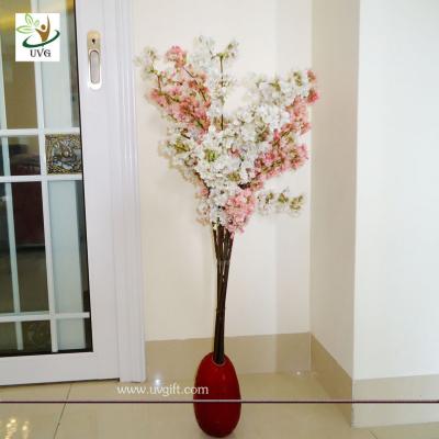 China UVG Pink Silk Cherry Blossom Branches 60cm Artificial Tree for Wedding Centerpieces for sale