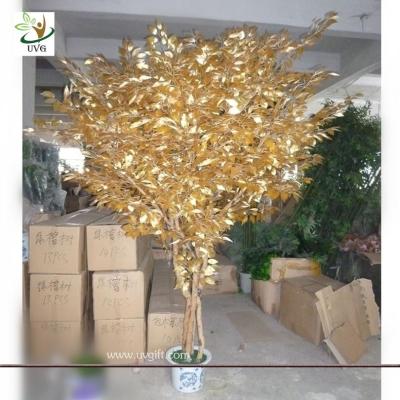 China UVG Small Artificial Banyan Tree with Wooden Trunk 60cm for Hotel Decor for sale