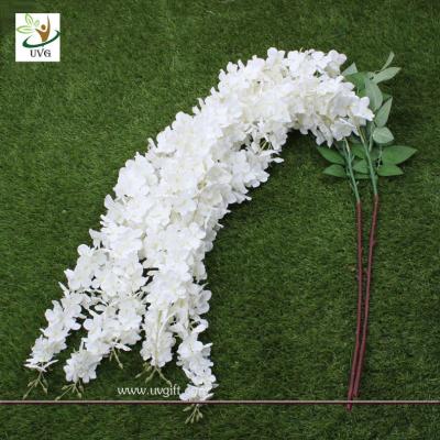 China Wholesale White Silk Artificial Wisteria Flower Wedding Favor 50cm for Party Decoration for sale