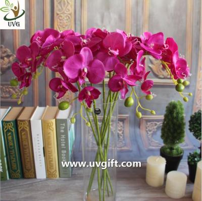 China Wholesale UVG Silk Blossom Artificial Orchid Flowers 12 Stems for Wedding Centerpiece Decor for sale