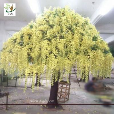 China Large UVG Yellow Wisteria Artificial Tree for Party Decoration 1.8m for sale