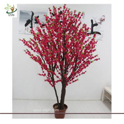 China 8ft Artificial Dwarf Cherry Blossom Tree UVG Wedding Decoration Indoor for sale