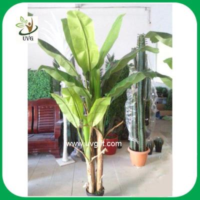 China UVG PLT01 Artificial Plastic Banana Leaves Plant for Hotel Decoration 180cm for sale